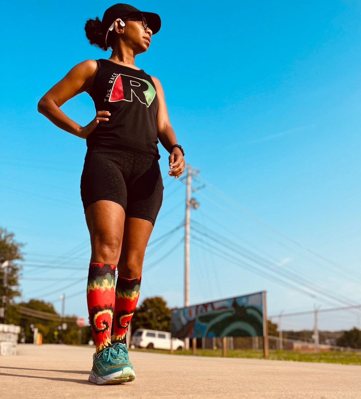 Tie Dye Drip Compression Socks – Be Light Compression